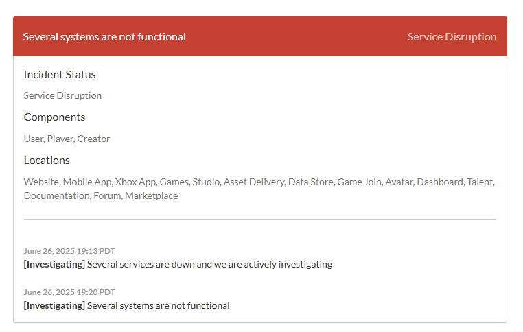Bugged for anyone else? - Page 3 - Platform Usage Support - Developer Forum | Roblox