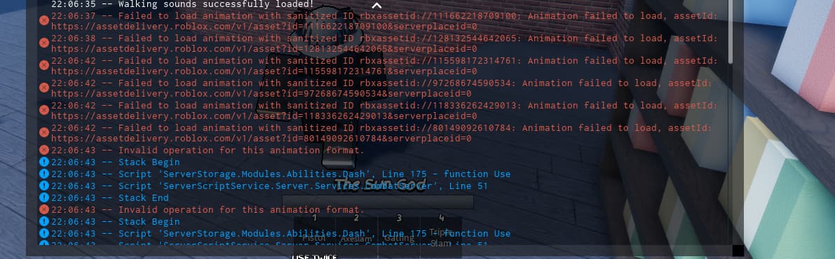Roblox animations work in the game but don't load or function properly in Studio - Scripting ...