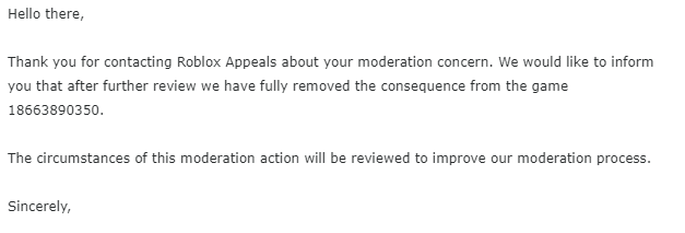 How to appeal my Roblox game? - Page 2 - Platform Usage Support ...