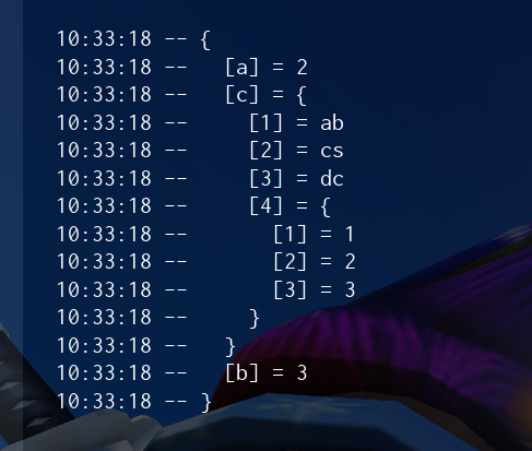 Any way to view tables in the in-game developer console? - Scripting Support - Developer Forum ...