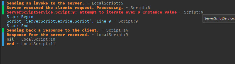 Debugging RemoteFunctions - Scripting Support - Developer Forum | Roblox
