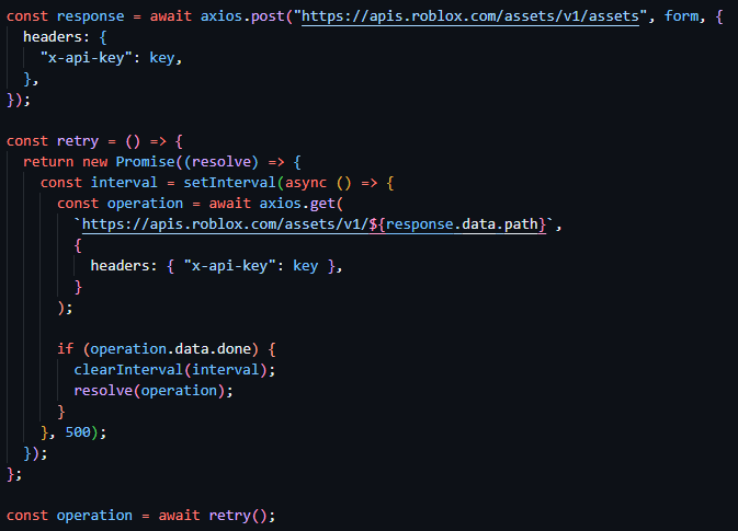 Assets API 'Get Operation' endpoint only returns the operation path ...