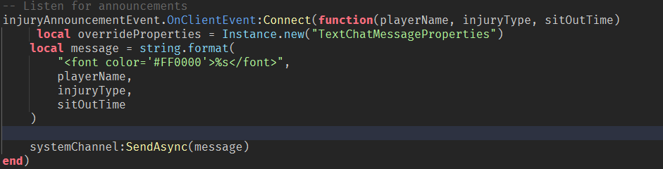 Roblox TextChatService wont color correctly - Scripting Support - Developer Forum | Roblox