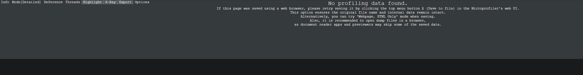"No profiling data found." inside microprofile dumps - Scripting ...