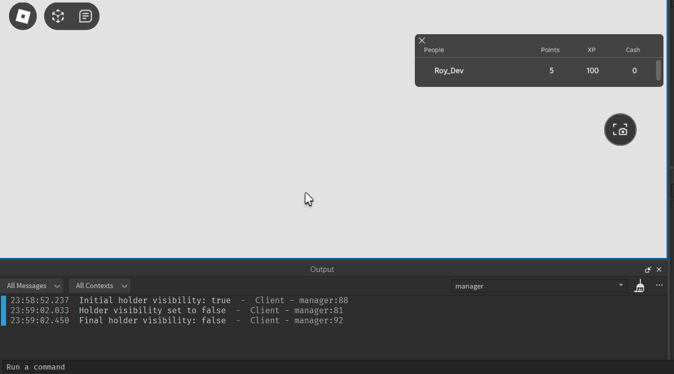 Visible off but background still stays - Scripting Support - Developer Forum | Roblox