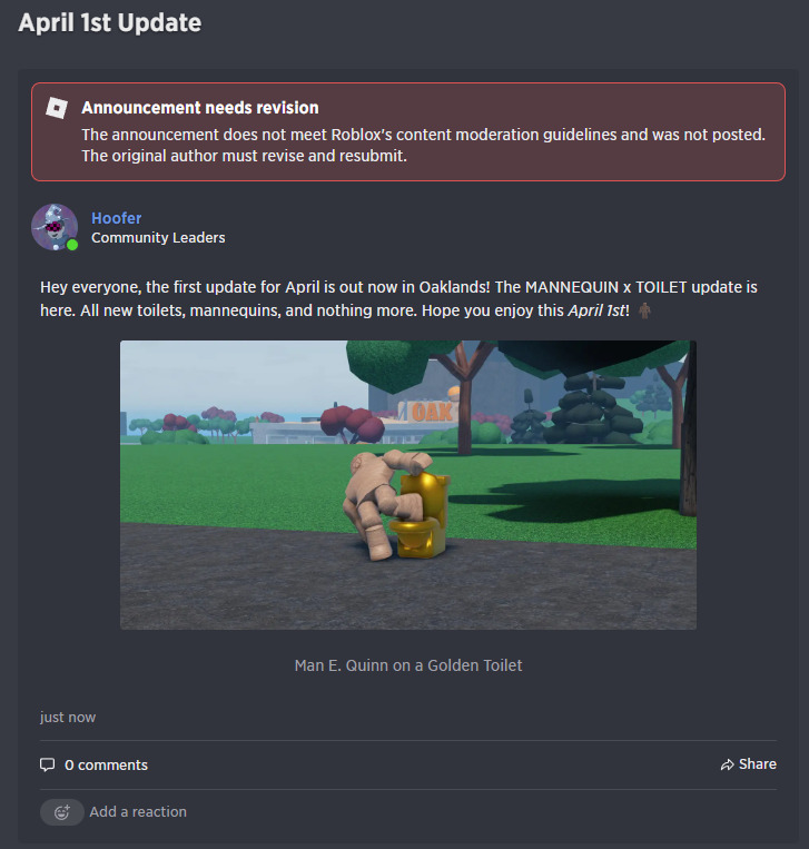 Introducing Announcements for Roblox Groups - Page 2 - Announcements ...
