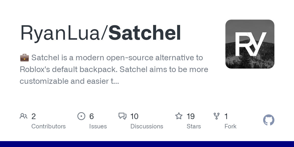 Satchel // Open-source modern backpack system - Community Resources - Developer Forum | Roblox
