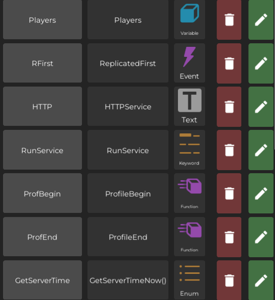 Ability to assign custom autocomplete icons - Studio Features - Developer Forum | Roblox