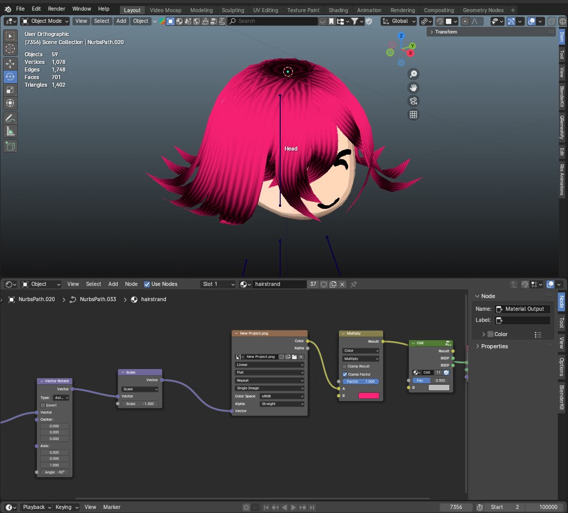 UGC Roblox hairstyle : how to reduce the peaks without losing quality ...