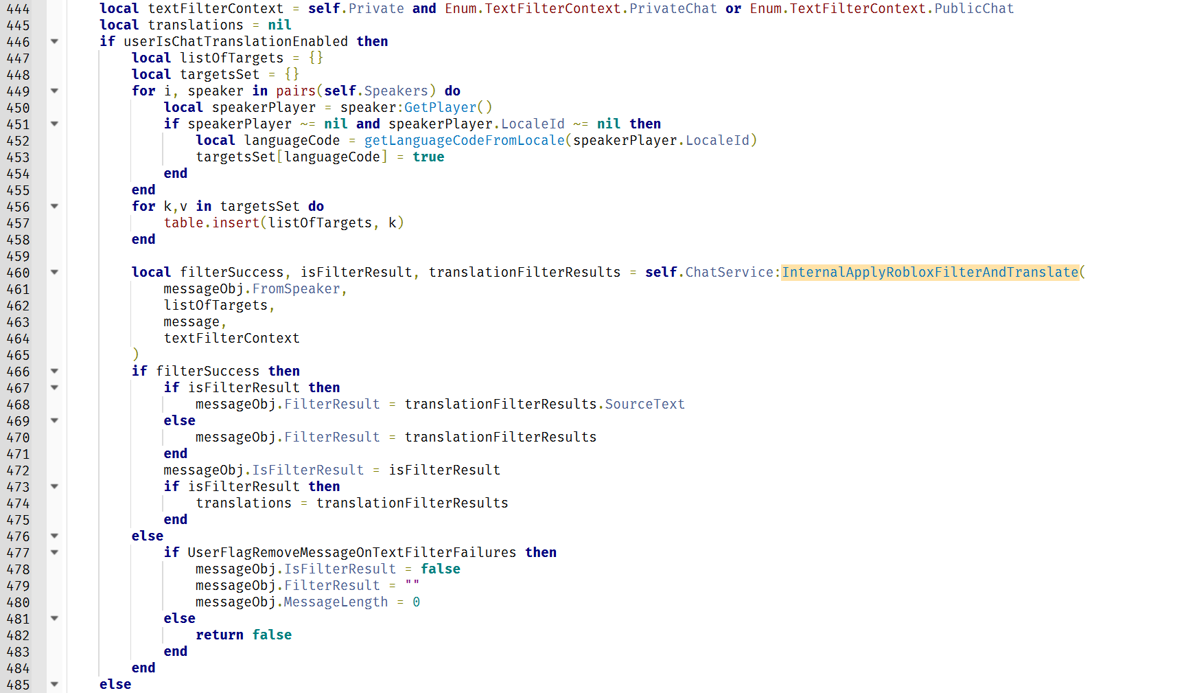 TextService:FilterAndTranslateStringAsync() returns a ...