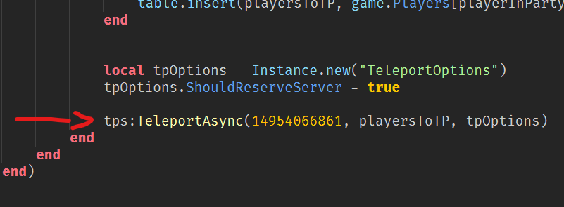 Matchmaking System Not Teleporting Scripting Support Developer Forum Roblox