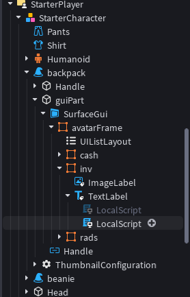 How would I make a TextLabel that shows how many tools i have in my ...
