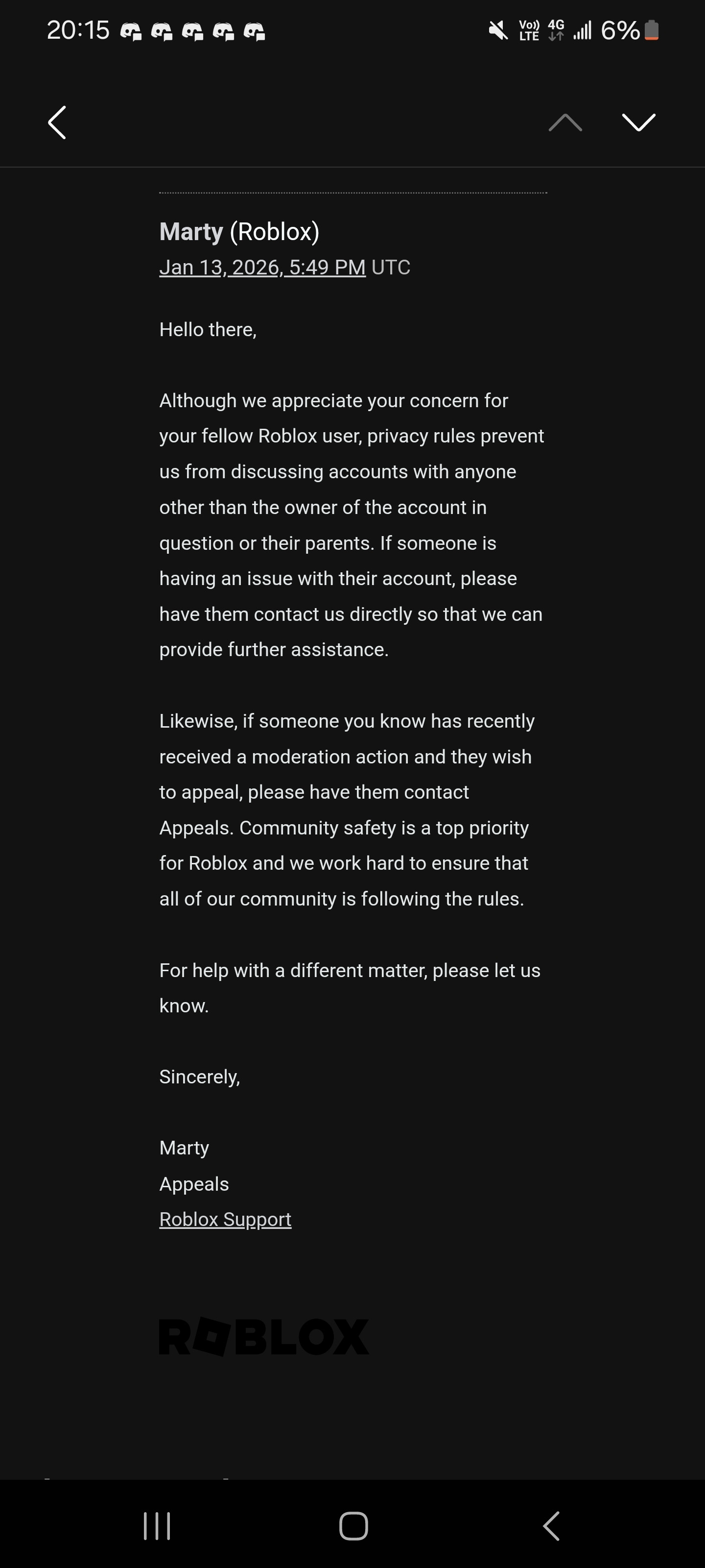 Main Account falsely terminated - Platform Usage Support - Developer ...