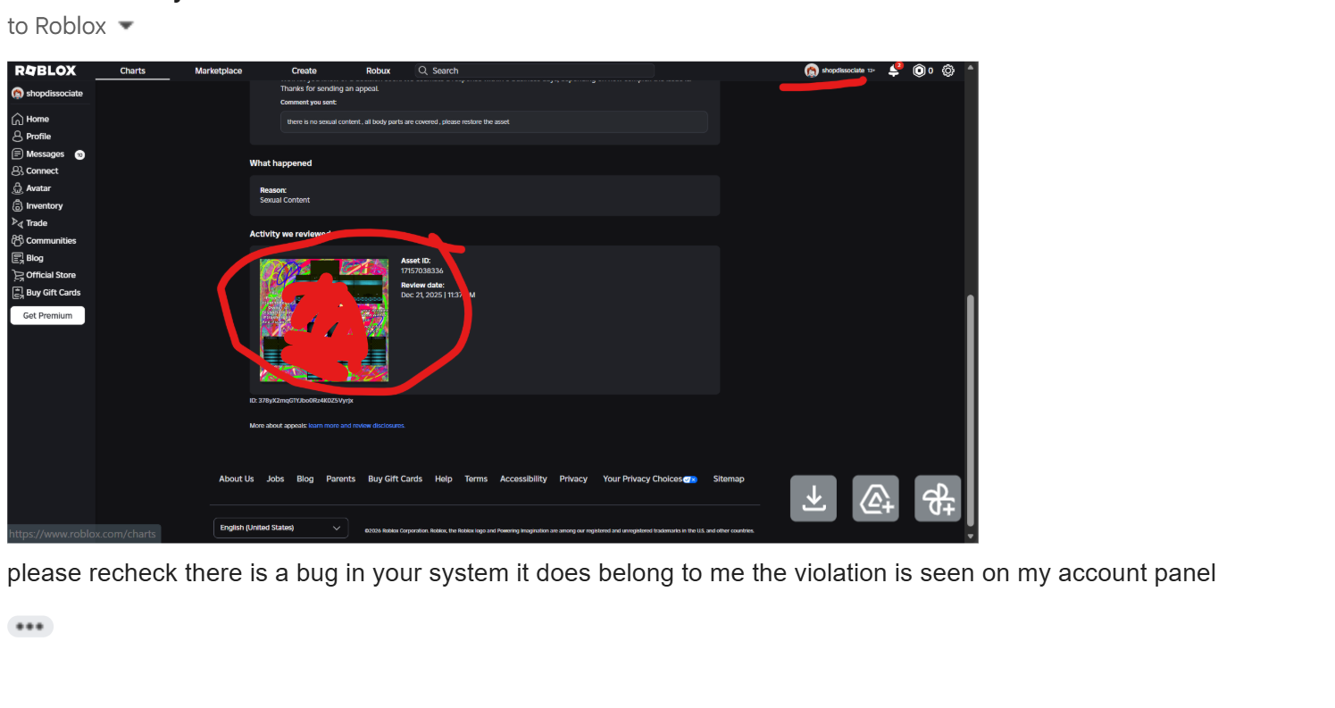 Appeal UI Shows Violation, but Appeals Support Says Account Was Not ...