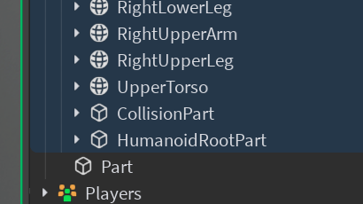 Strange "CollisionPart" spawning every time character is loaded - Scripting Support - Developer ...