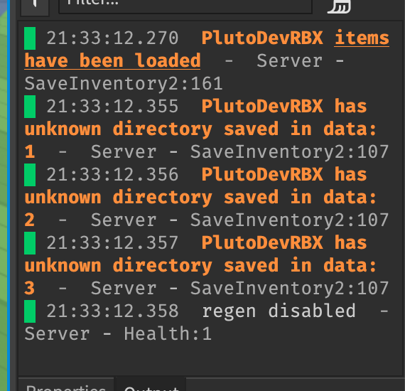 How do I save a player's inventory (tools) when tool is equipped on leaving/dying? - Scripting ...
