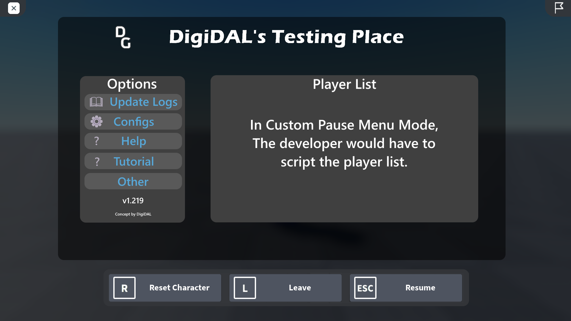 Edit Escape Menu - Engine Features - Developer Forum | Roblox