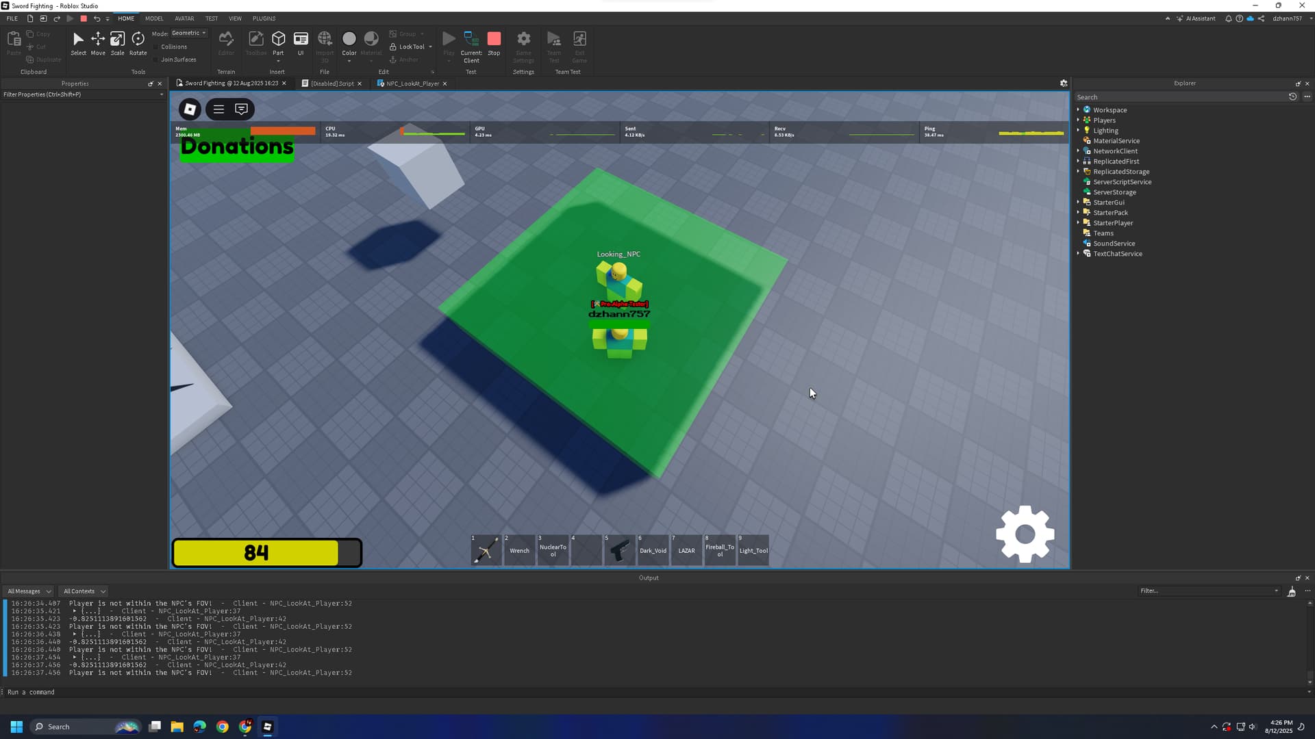NPC - Dot Product Confusion - Scripting Support - Developer Forum | Roblox