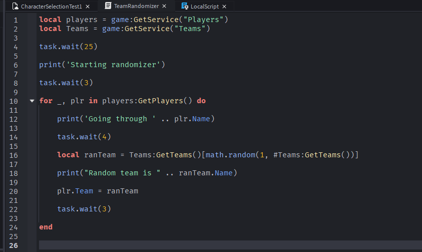 Roblox Teams being weird? - Scripting Support - Developer Forum | Roblox