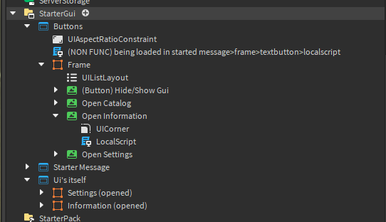 How To Open A Gui If Its In A Diffrent Screengui From The Button Scripting Support Developer