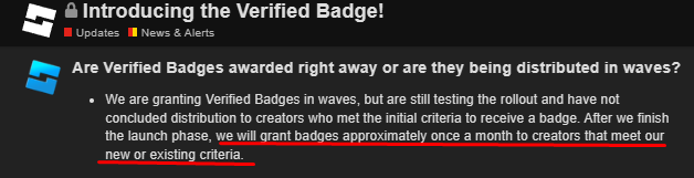 Update on Verified Badges - Page 7 - Announcements - Developer Forum ...