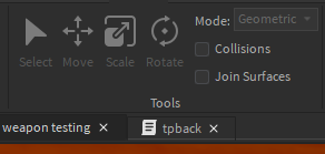 Why are the select, move, scale and rotate tools grayed out? - Platform ...