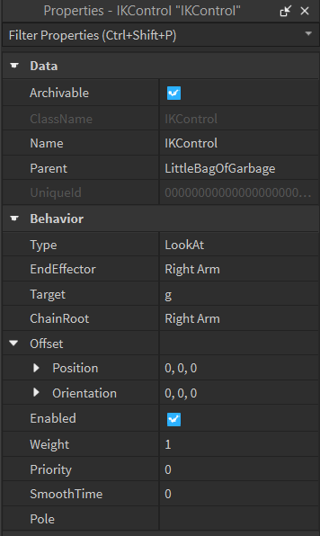 Stop arm from animating without making a custom animation - Scripting Support - Developer Forum ...
