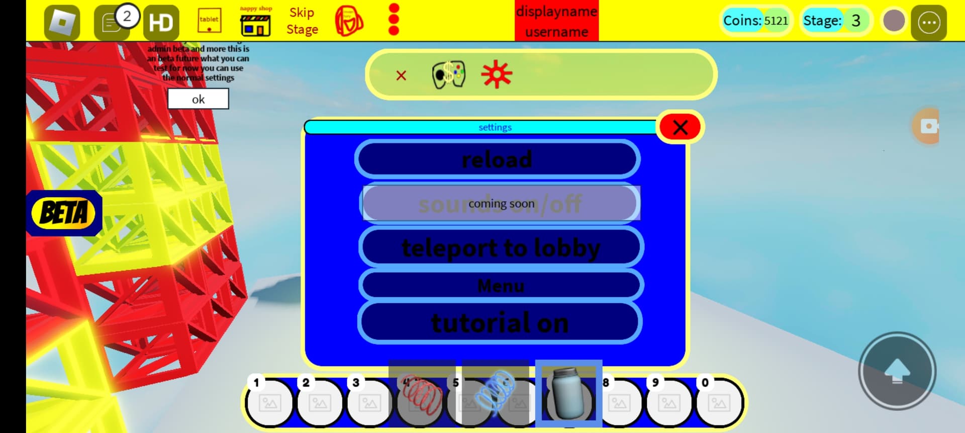 Announcement GUI system update in happy obbies soon - Bulletin Board ...
