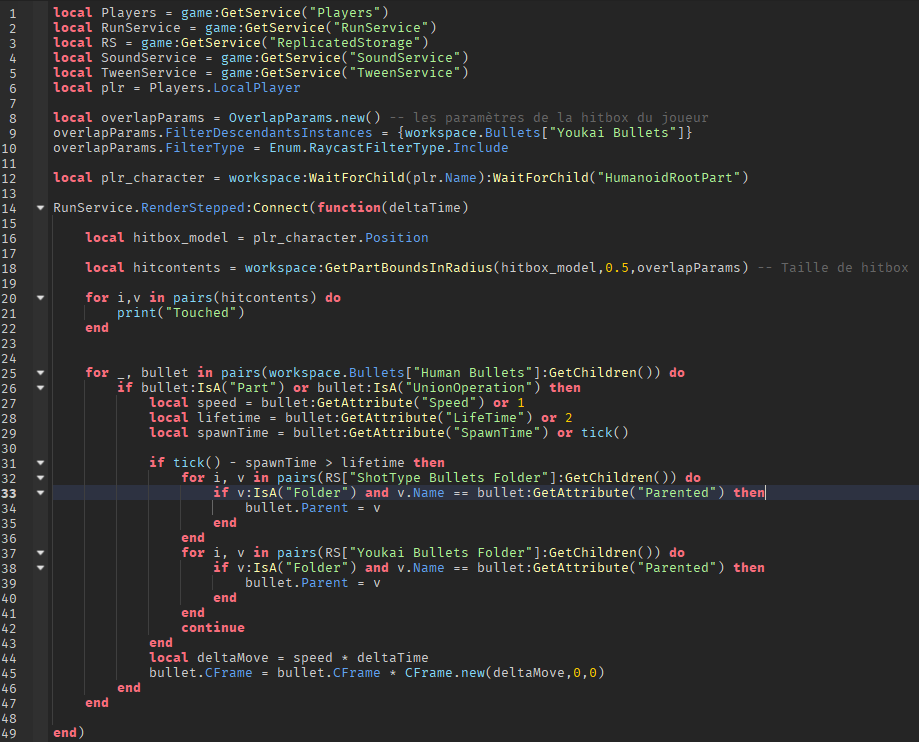 TweenService or CFraming w/RenderService ? : Bullet Hell Game - Scripting Support - Developer ...