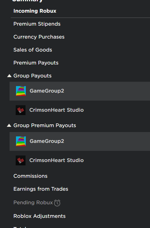 Show a summarization of group payouts - Website Features - Developer ...