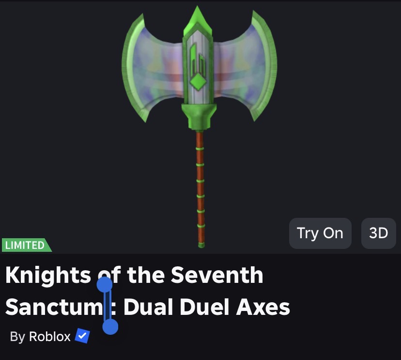 Knights of the Seventh Sanctum : Dual Duel Axes has an extra space in ...
