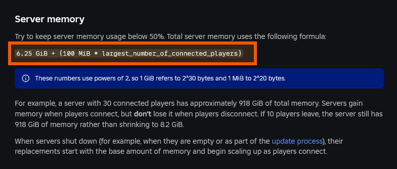 Server Memory Formula Inaccurate on Creator Docs - Documentation Issues - Developer Forum | Roblox