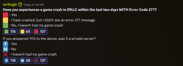 Severs Suddenly Crashing - Error 277 - Engine Bugs - Developer Forum ...
