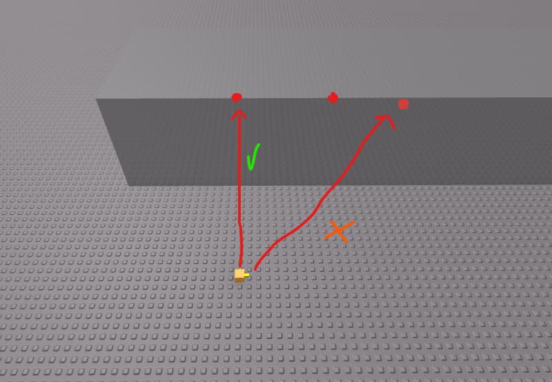 How to attach point on the side of the building depending on the character position? - Scripting ...