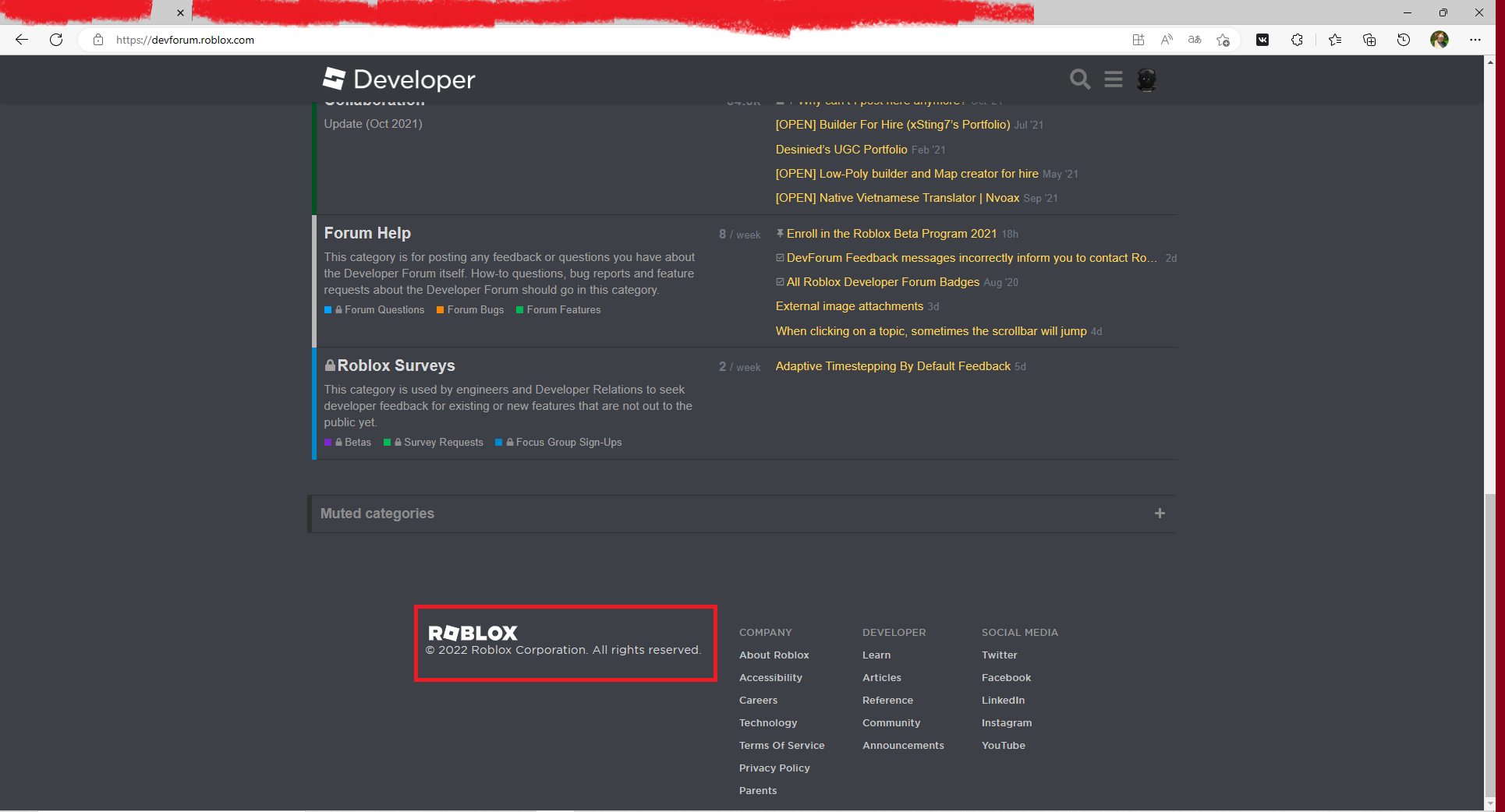 Copyright year not correct in footer - Forum Bugs - Developer Forum ...