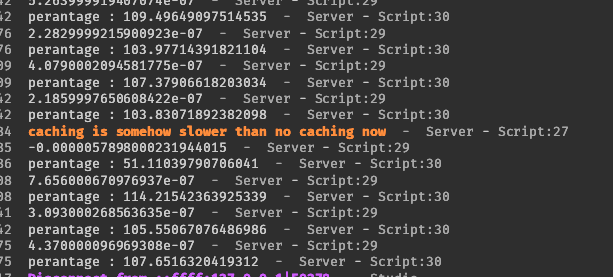 Caching randomly slows down the script? - Scripting Support - Developer Forum | Roblox
