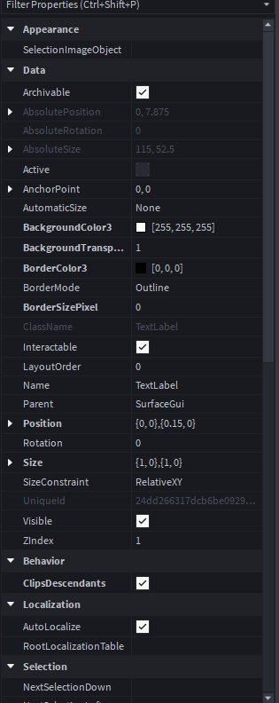 How to scale TextLabel on SurfaceGUI - Art Design Support - Developer ...