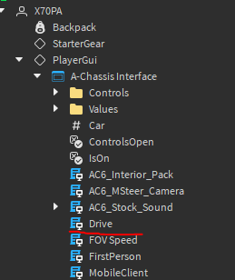 Car Performance Upgrade Module script value Issue (A-Chassis) - Scripting Support - Developer ...