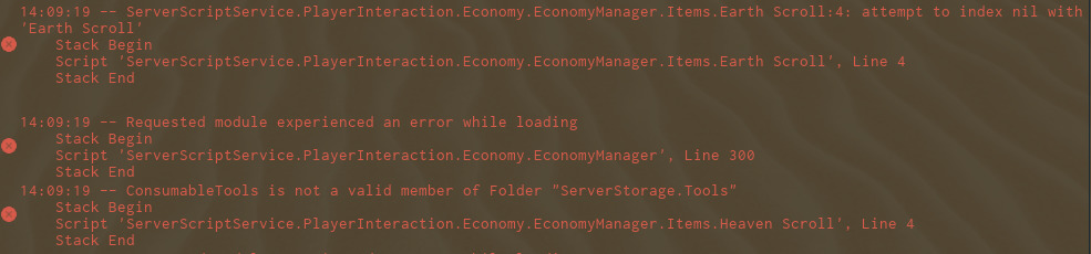Requested module experienced an error while loading - Platform Usage ...