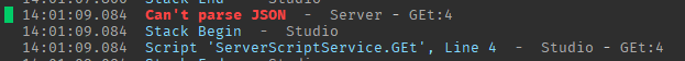 Can't parse JSON - Scripting Support - Developer Forum | Roblox