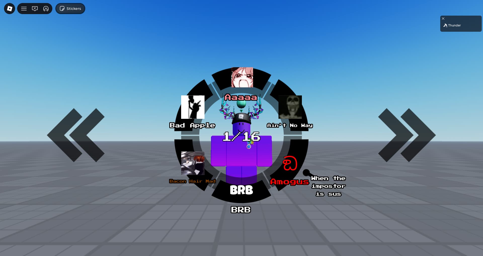 [334 Stickers!] Overhead popup, animated emotes, live reaction GUI ...