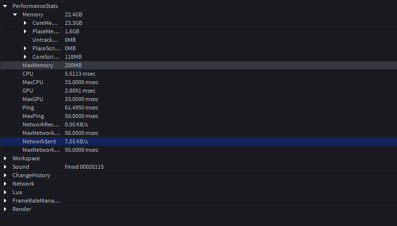 High memory usage is impacting performance - Studio Bugs - Developer Forum | Roblox