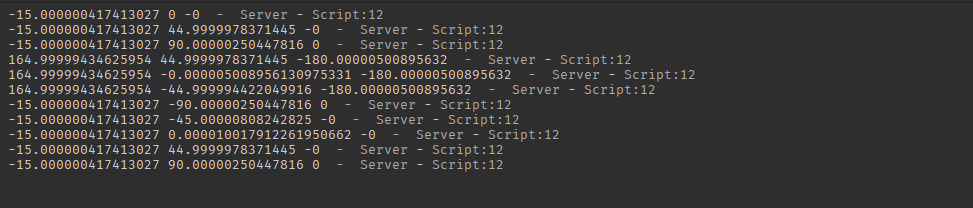 Strange CFrame Rotation Behavior when using CFrame.Angles() - Scripting Support - Developer ...