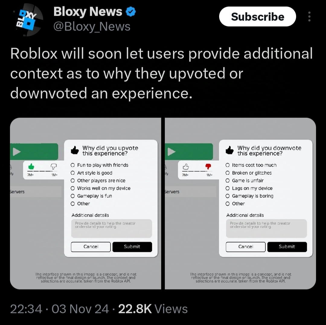 How about we introduce a Feedback System when disliking games ...