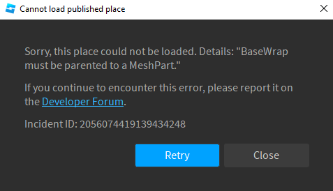 How to instance basewrap in game - Scripting Support - Developer Forum | Roblox