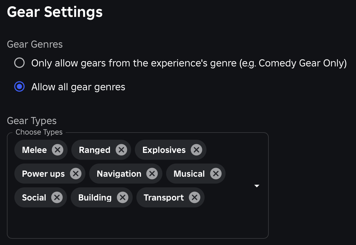 Gears do not load at all despite all gear genres allowed - Catalog ...