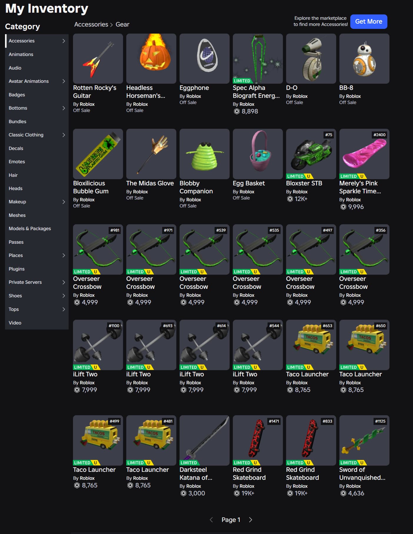 Trade Window Is Missing Most of My Items - Roblox Application and ...