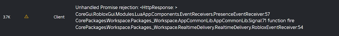Errors/warnings from CoreScripts/CorePackages - Engine Bugs - Developer Forum | Roblox