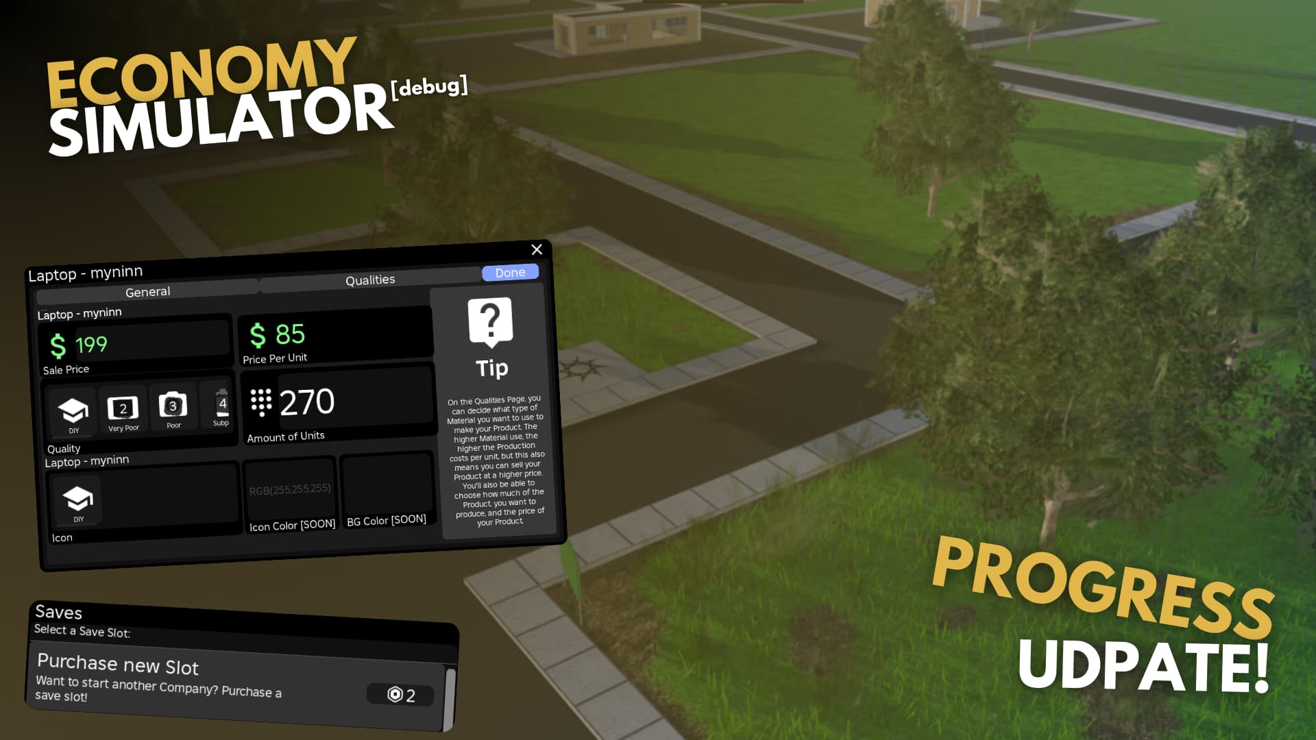 Economy Simulator - Changelogs - Bulletin Board - Developer Forum | Roblox