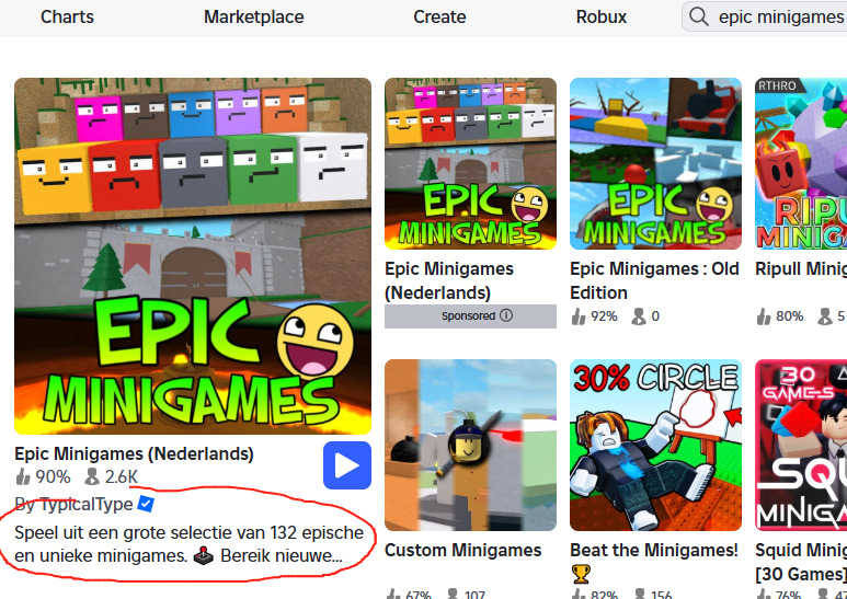 Game/Experience description localisation defaults (to English), despite ...